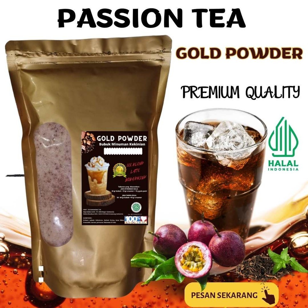 Jual 1 Kg Gold Powder PASSION TEA | Bubuk Minuman Instan Rasa TEH ...