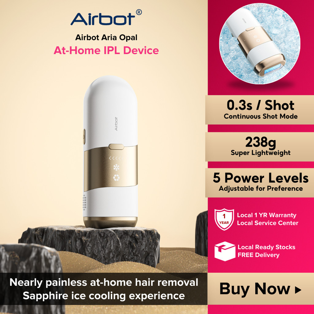 Jual [NEW] Airbot Aria Opal Gold IPL Hair Removal | Cooling Function | Auto-Glide Mode | Alat ...