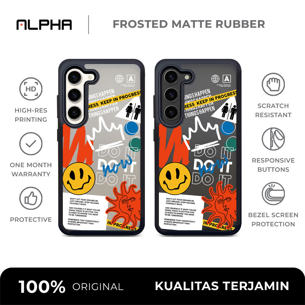 Jual Hybrid Rubber Matte Case Samsung A56 A54 A55 A35 A36 S23 S24 FE ...