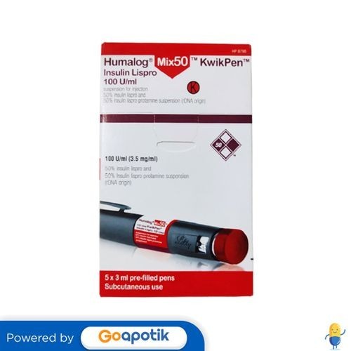 Jual HUMALOG MIX50 100 IU/ML INSULIN 3 ML BOX 5 KWIKPEN | Shopee Indonesia