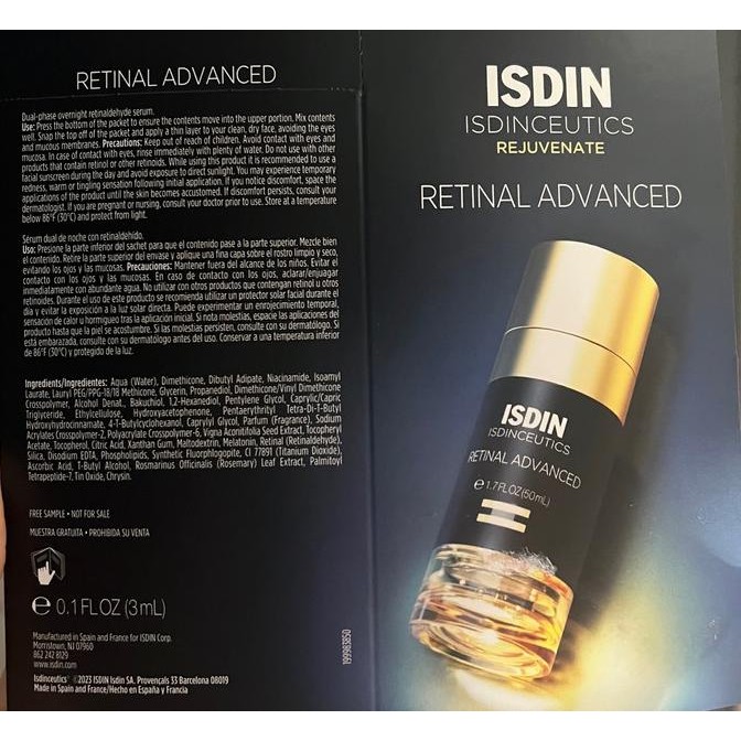 Jual _ - original ISDIN ISDINCEUTICS Retinal Advanced Dual-phase night ...