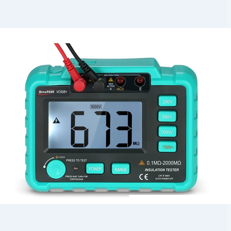 Jual Digital Megohmmeter Voltage Tester Insulation Megger Tool - VC60B ...