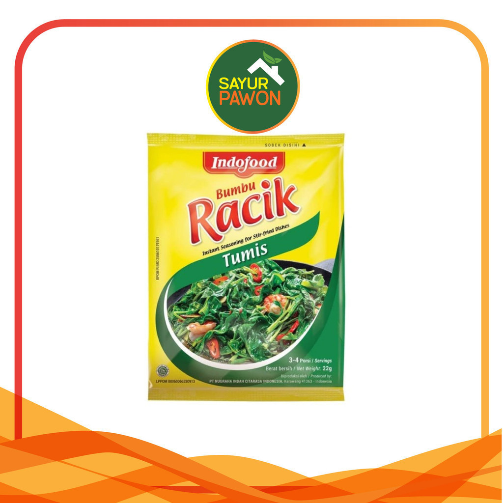 Jual Bumbu Racik TUMIS INDOFOOD per sachet 20 gram | Shopee Indonesia