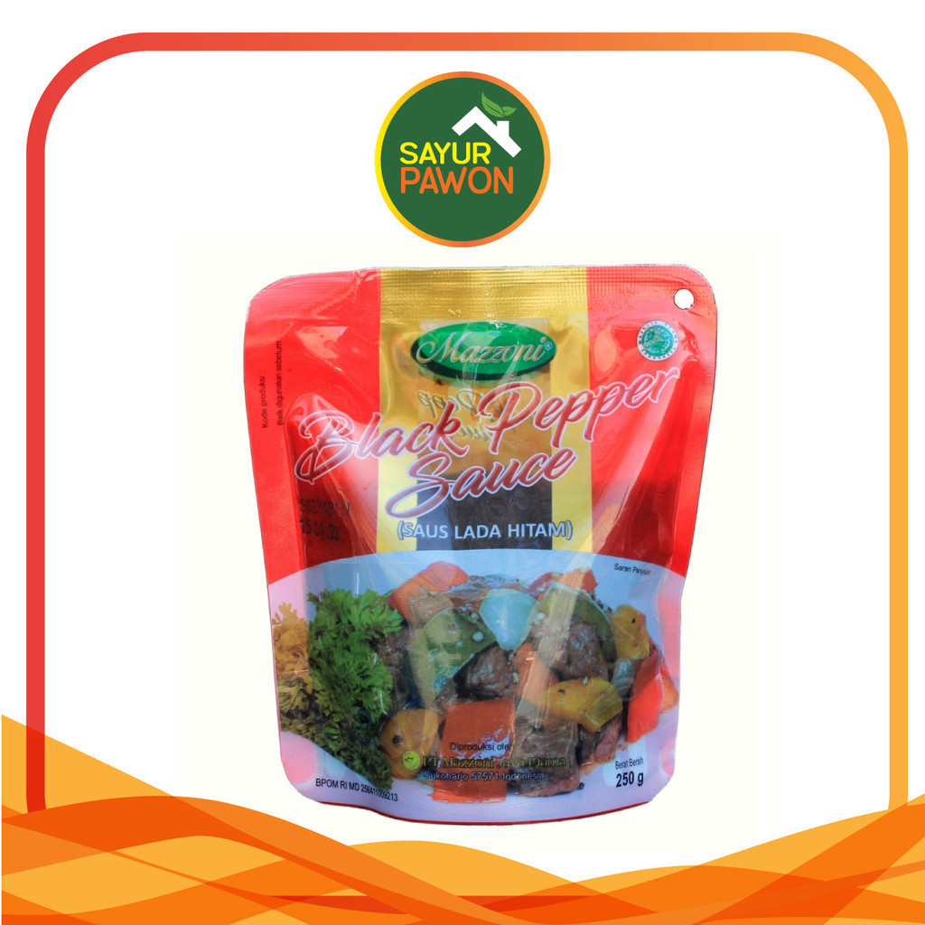 Jual Saus Lada Hitam Mazzoni / pack ( PKG) - Sayur Pawon Jogja | Shopee ...