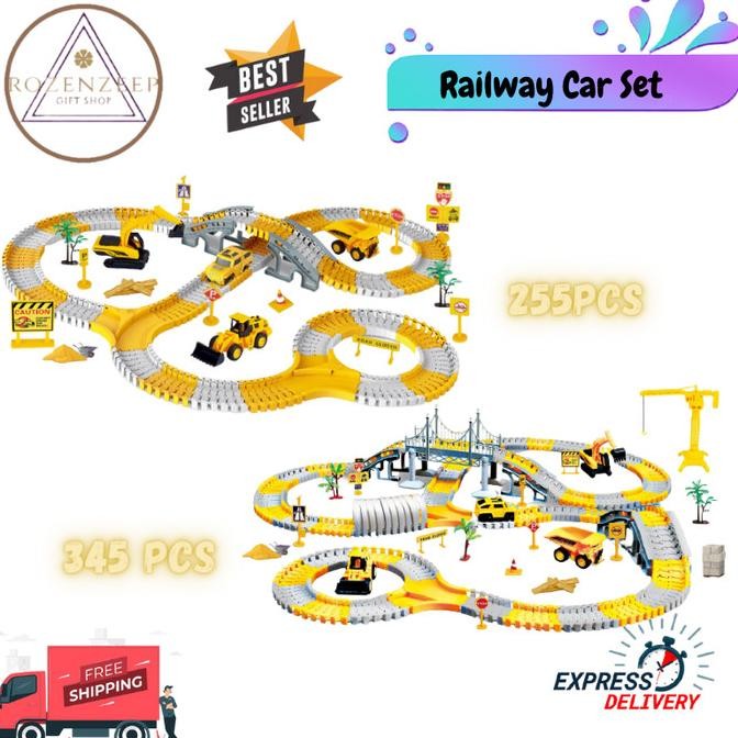 Jual Mainan Anak Laki-Laki Rel Mobil Konstruksi Car Track / Railcar Way ...