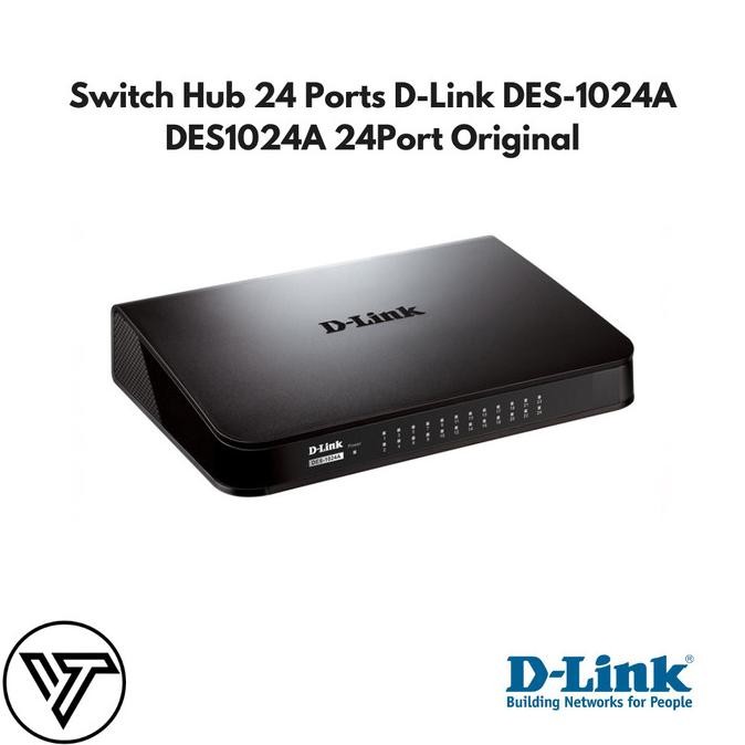 Jual SWITCH HUB 24 PORTS D-LINK DES-1024A DES1024A 24PORT ORIGINAL ...