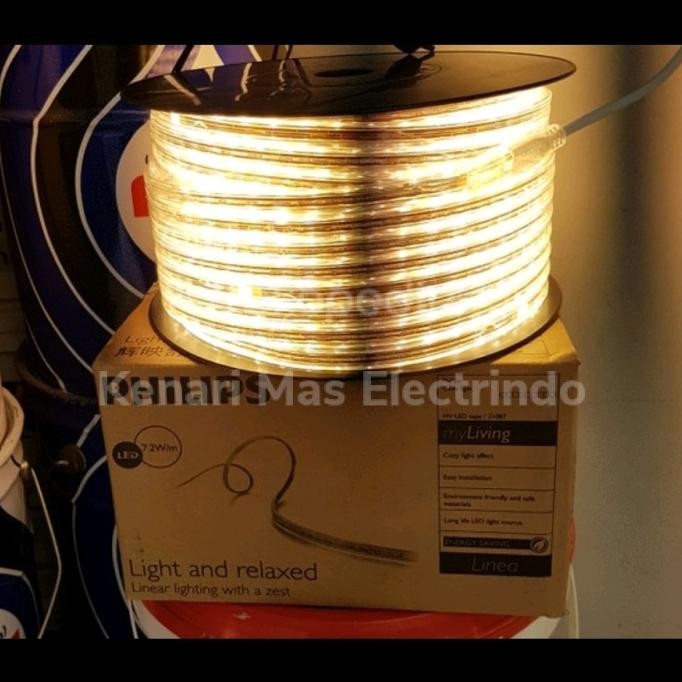 Jual PHILIPS LAMPU LED STRIP SELANG 31087 HV LEDTAPE 6,6W/M @50METER ...