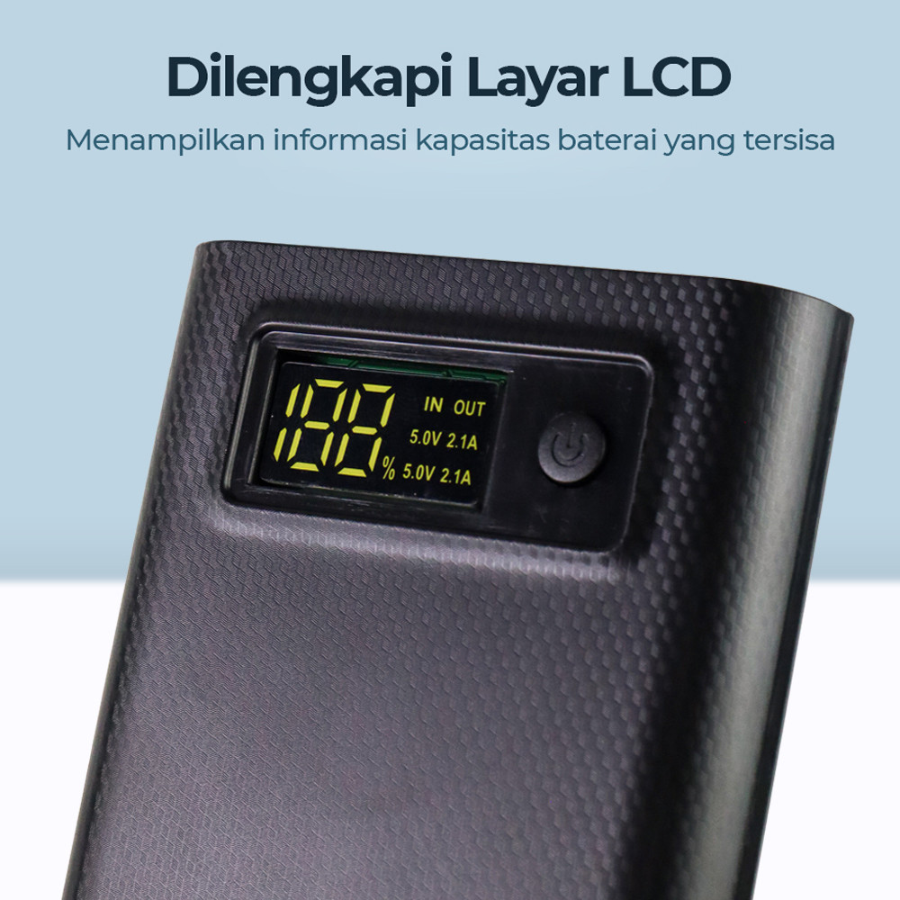 Jual DIY Power Bank Case 8 Digital Tube Screen Digital Casing Powerbank ...