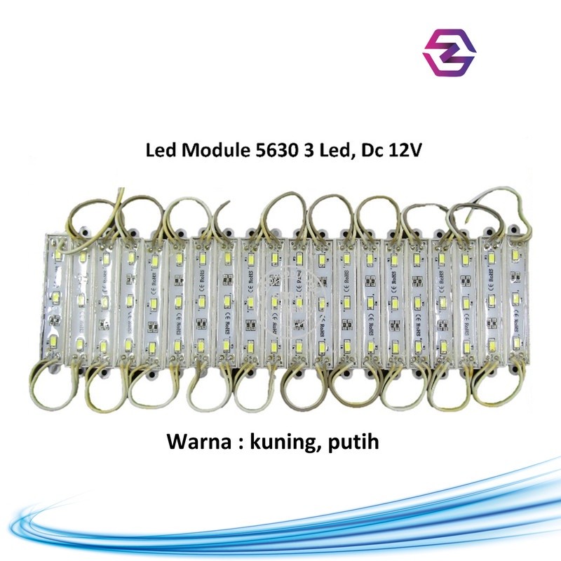 Jual Lampu led modul strip led kabin 5630 3 led 12 volt putih | Shopee Indonesia