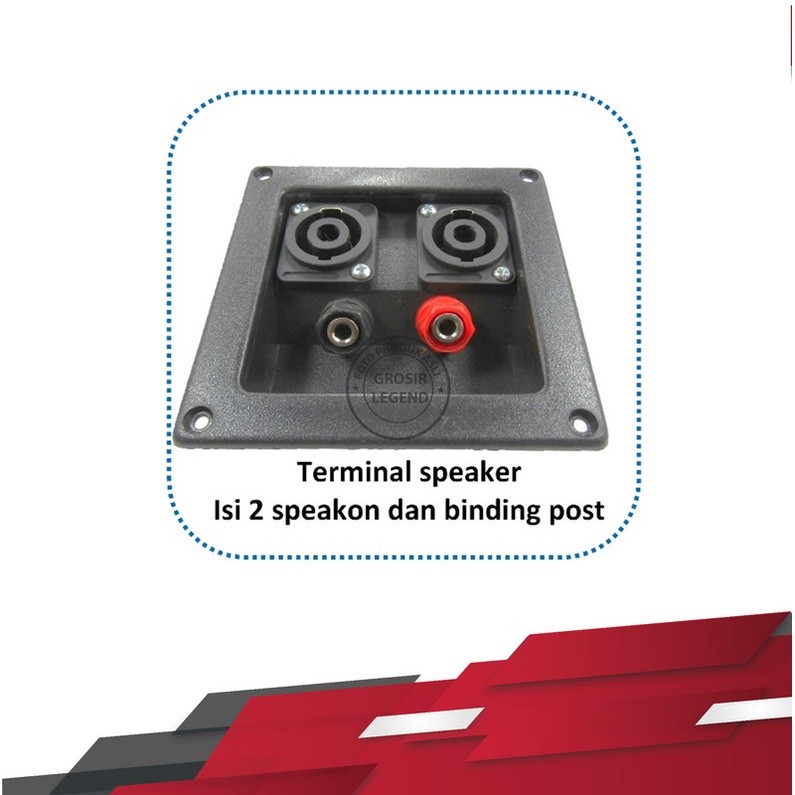 Jual Terminal speaker box kotak segi 2 pin speakon | Shopee Indonesia
