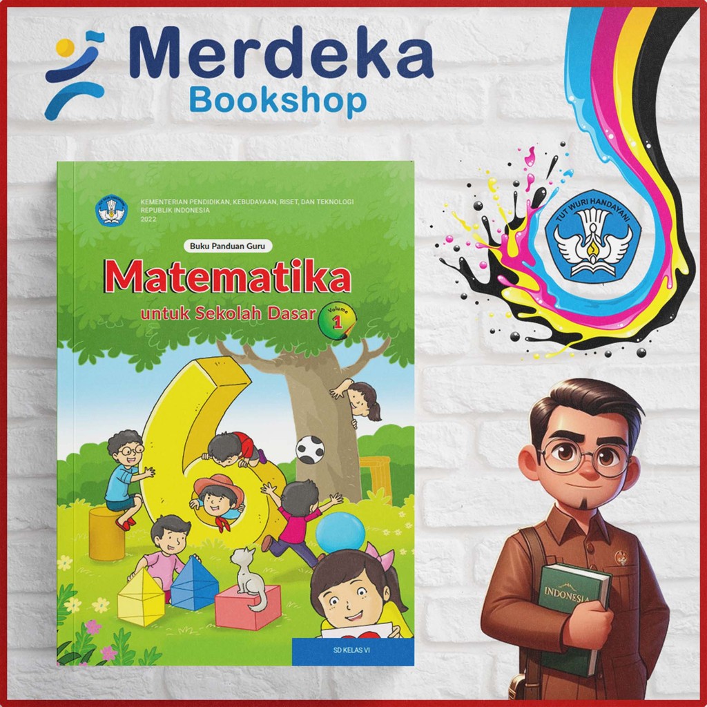 Jual Buku Panduan Guru Matematika SD/MI Kelas 6 Vol 1 K. Merdeka ...