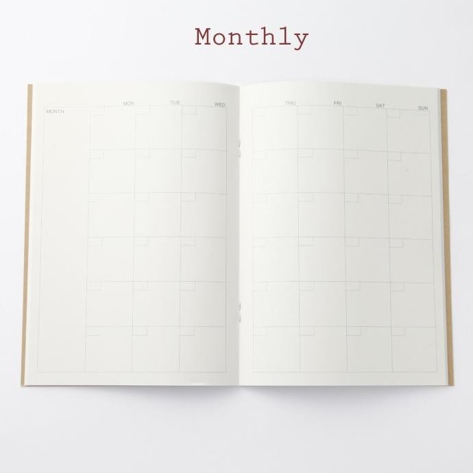 Jual MUJI - Monthly / Weekly Notebook A5 - Planner - Agenda | Shopee ...