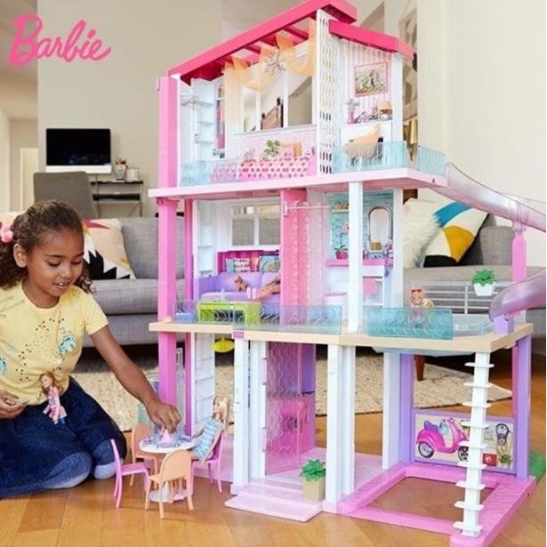 Jual Rumah Boneka Barbie DreamHouse 3 Lantai - Mainan Rumah Anak barbie ...