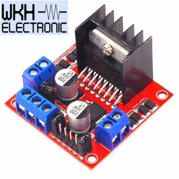 Jual (WKH) MODUL L298N MOTOR DRIVER DUAL H-BRIDGE MODULE ARDUINO L298 ...