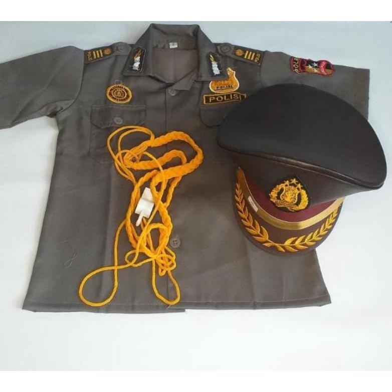 Jual Promo Setelan Seragam Polisi Dinas Polwan Dinas Anak Tk Antshop ...