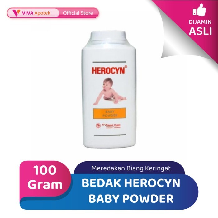 Jual Bedak Herocyn Baby Powder untuk Mengatasi Rasa Gatal (100 Gram ...