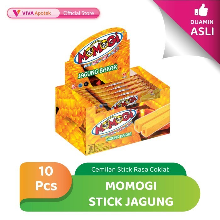 Jual Momogi Stick Jagung Bakar 12 gr Snack Makanan Ringan (10 Pcs ...
