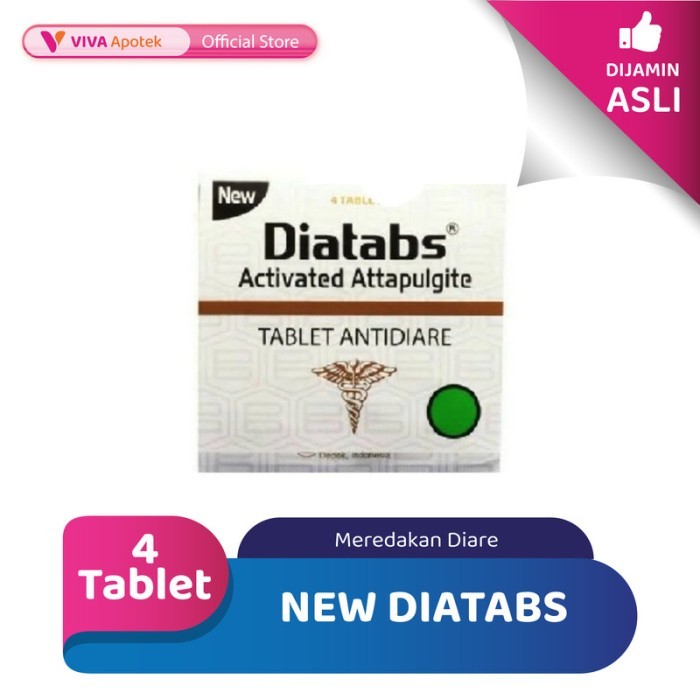 Jual New Diatabs untuk Mengatasi Diare (4 Tablet) | Shopee Indonesia
