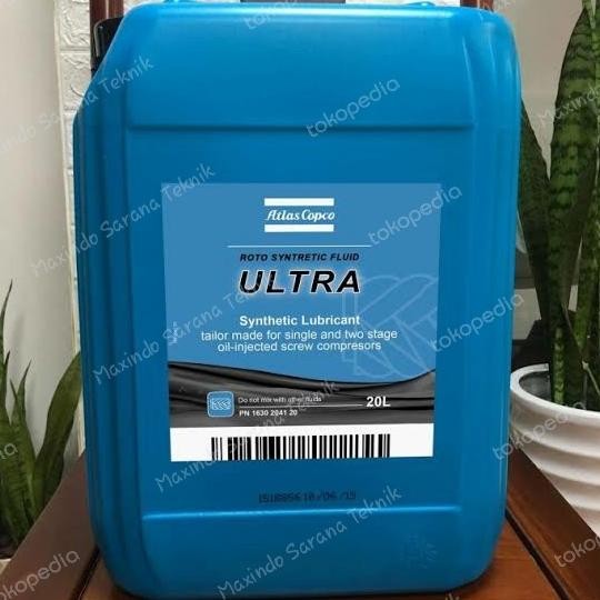Jual Oli !! Oli Ultra 1630204120 Atlas Copco / Oli Ultra 20Liter Oli ...