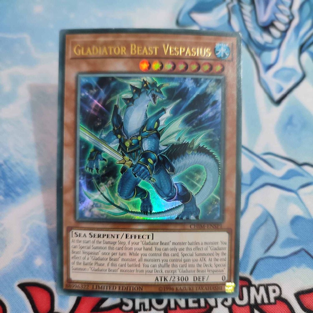 Jual yugioh gladiator beast vespasius CHIM ultra rare original | Shopee Indonesia