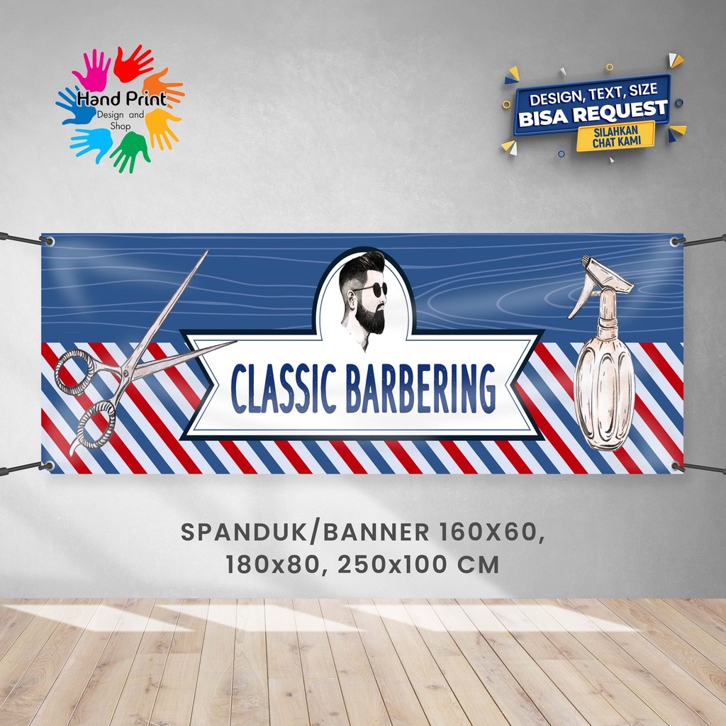 Jual Spanduk Banner Barbershop Pangkas Rambut Cukur Rambut Haircut ...