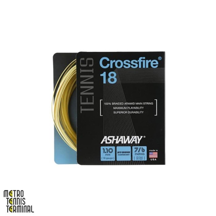 Jual Ashaway Crossfire 18 Kevlar String ( Senar Raket Tenis ) | Shopee ...