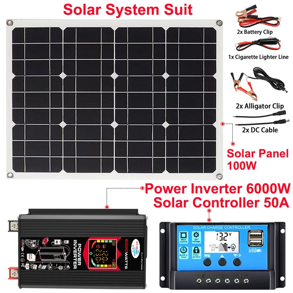 Jual Haosong Solar Power System Setelan 3000W/4000W/6000W Inverter ...