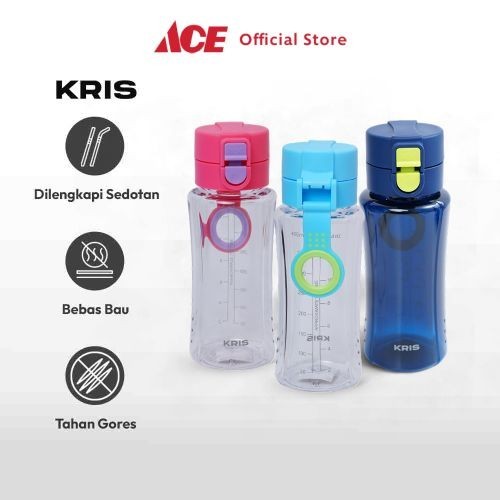 Jual Ace Kris Botol Minum Tutup Pop Up Water Drinking Bottle Botol Air Bpa Free Wadah Minuman ...