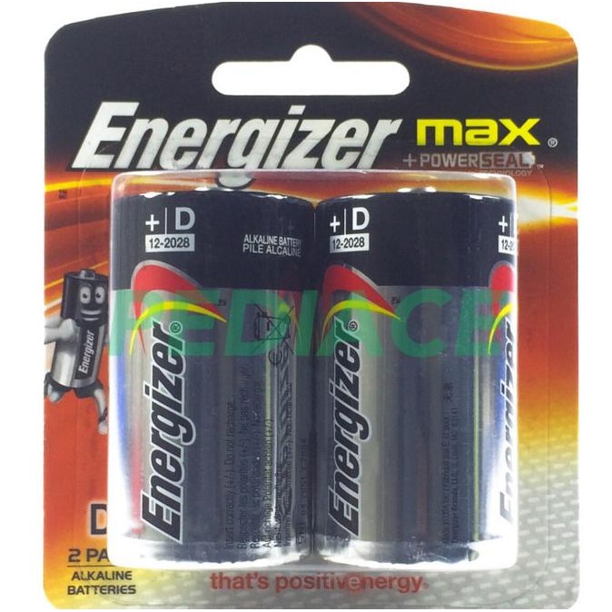 Jual Baterai Energizer Size D Lr20 Ukuran Besar 1,5V Alkaline Battery ...