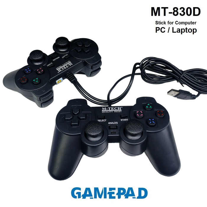 Jual M-Tech Stik Gamepad Double Getar Joystick For Pc Laptop | Shopee ...