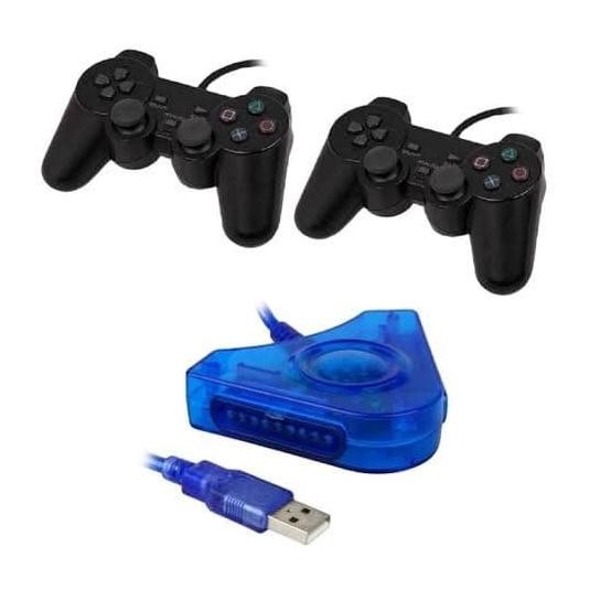 Jual Paket 2Pc Bundle Stik Ps2 Tw Analog Getar Dan Converter Usb Ps2 ...