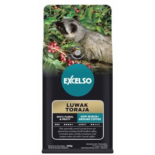 Jual Excelso Luwak Toraja Coffee 200 Gram - Kopi Bubuk Luwak Toraja ...