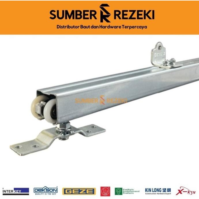Jual Sale!! Rel Pintu Geser Sliding Rail Arrone Galvanis 1 Set Komplit | Shopee Indonesia