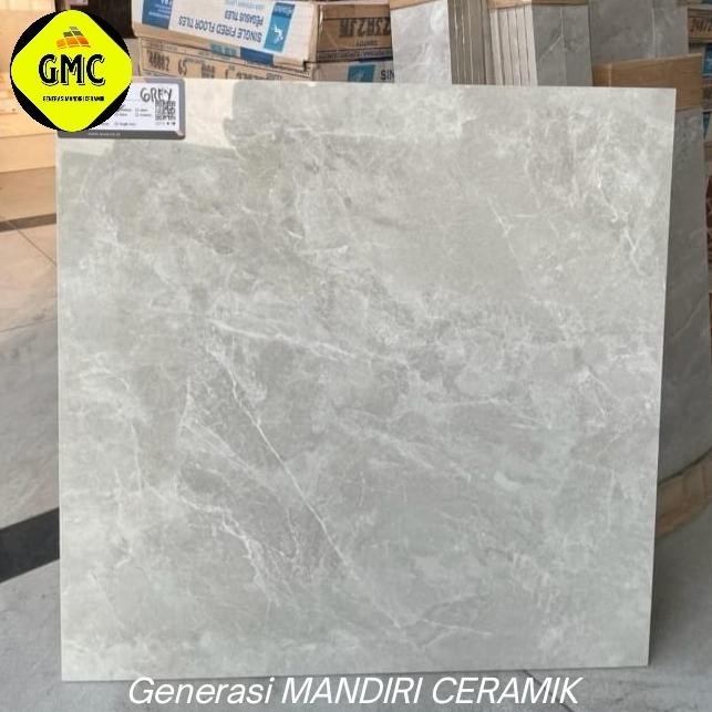 Jual Sale!! Granit 60X60 Kw1 Glossy Motif Marmer | Nala Grey Export Arna | Shopee Indonesia