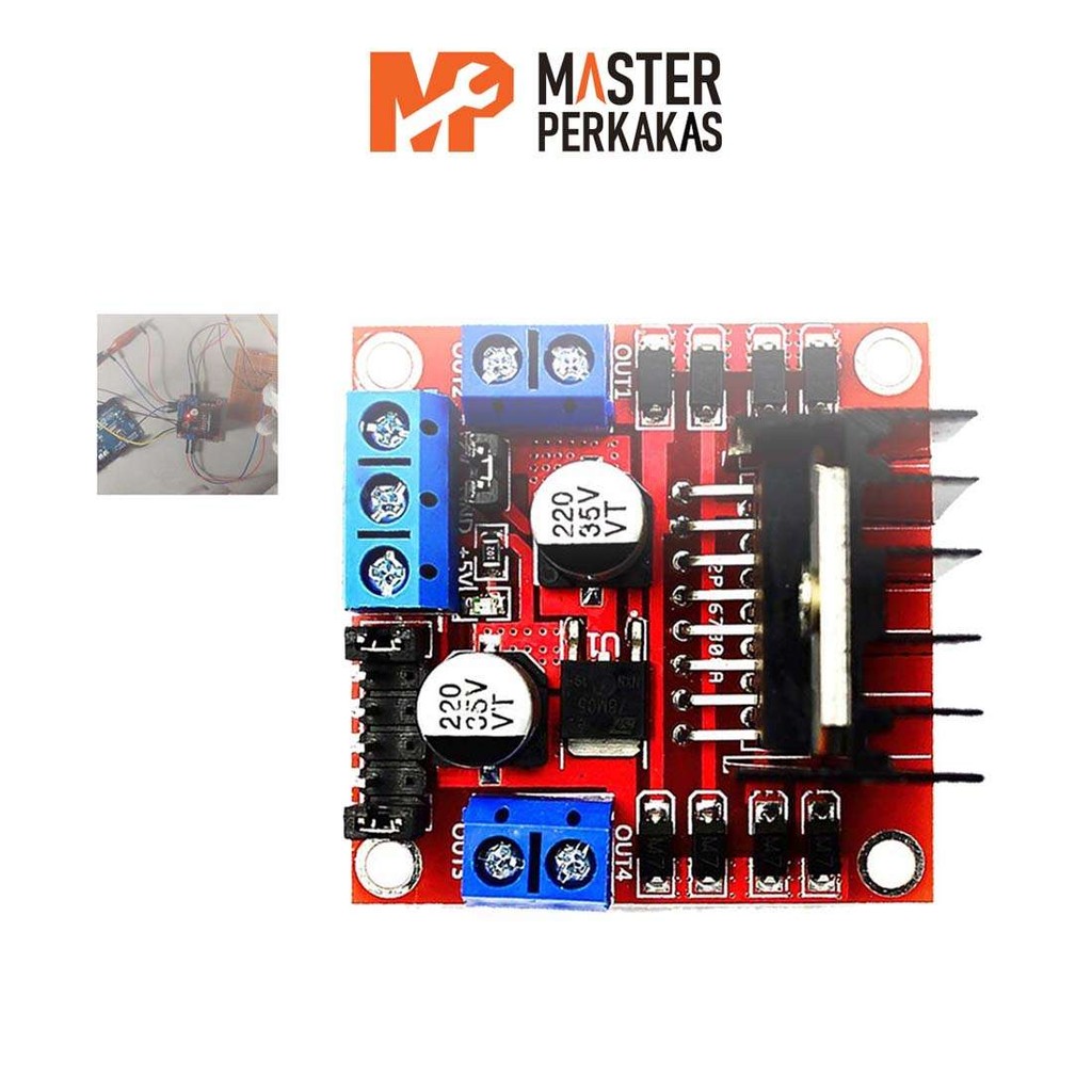Jual Motor Dual Driver Board L298N MP / Modul L298 H Bridge DC Stepper ...