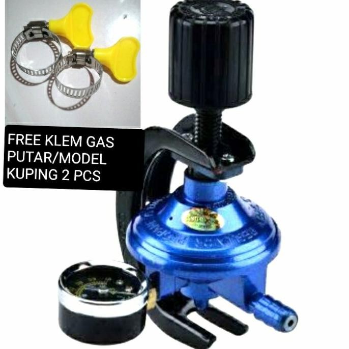 Jual Destec Regulator Meter 201M Free Klem Gas Model Putar | Shopee ...