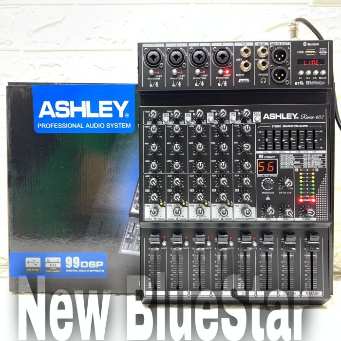 Jual Mixer Ashley Remix 602 Original 6 Channel Bluetooth - Soundcard | Shopee Indonesia