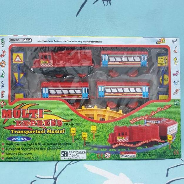 Jual ed-76 mainan kereta MRT rel 47 cm 4 gerbong dan kereta api multi ...