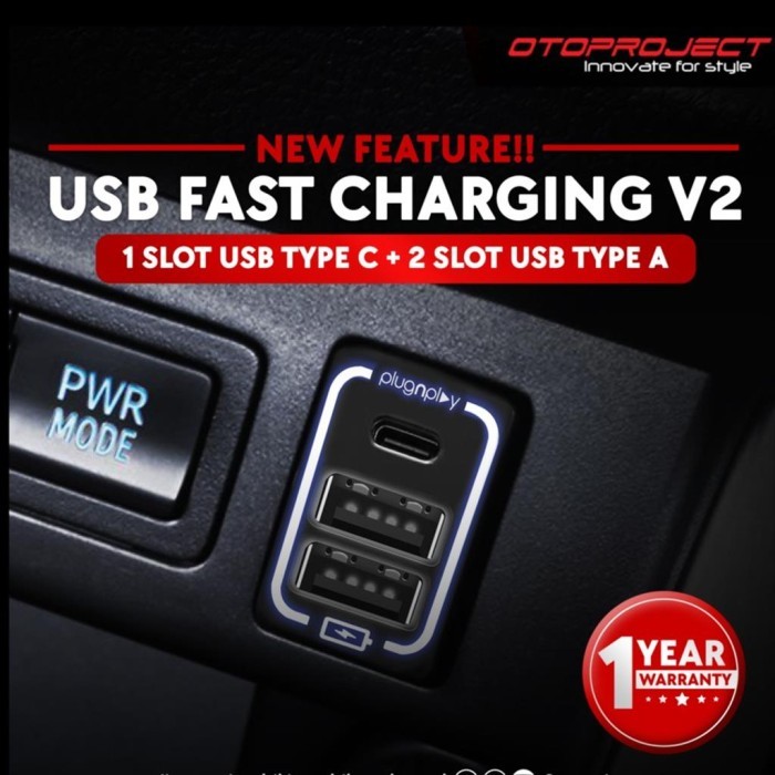 Jual Usb Fast Charging Otoproject Innova Reborn Modul Obd Charger Hp ...