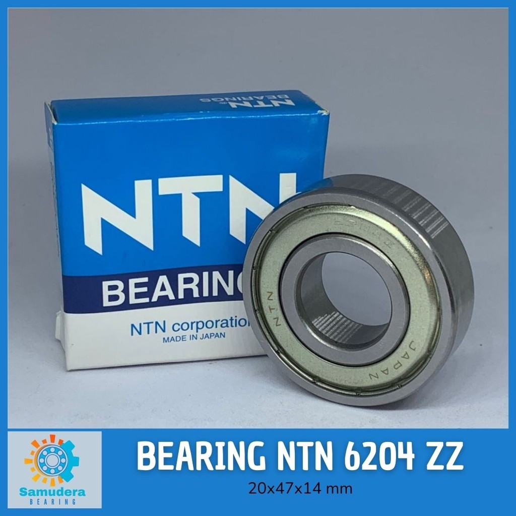 Jual Bearing Laher NTN 6204 ZZ Japan Laker Klaher Tutup Besi Dua Sisi | Shopee Indonesia