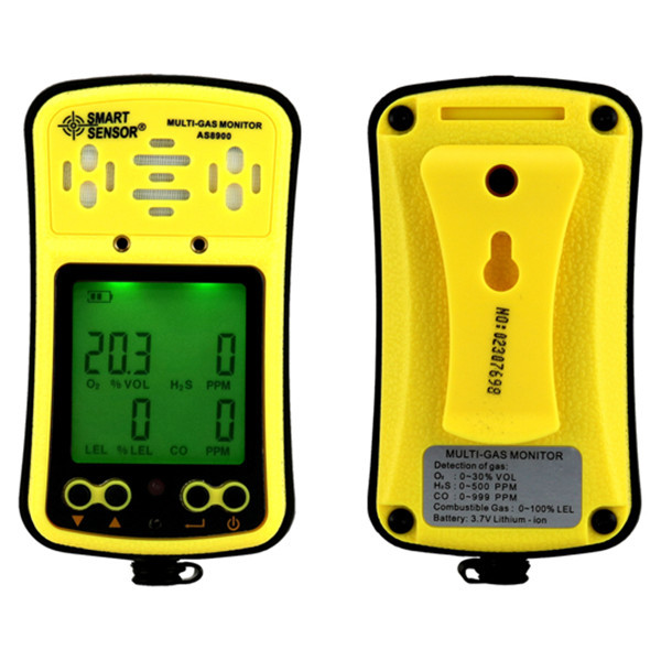 Jual 4 In 1 Gas Monitor Smart Sensor As8900 O2 Co H2S Lel Detector ...