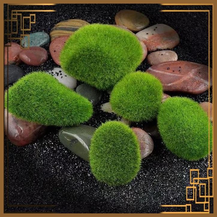 Jual [WMG] Tanaman sintetis Aquascape Terrarium Marimo Moss Ball Rumput Artificia | Shopee Indonesia
