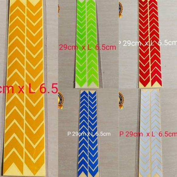 Jual stiker panah line reflective fosfor buat box SHAD KAPPA KMI SIDE ...
