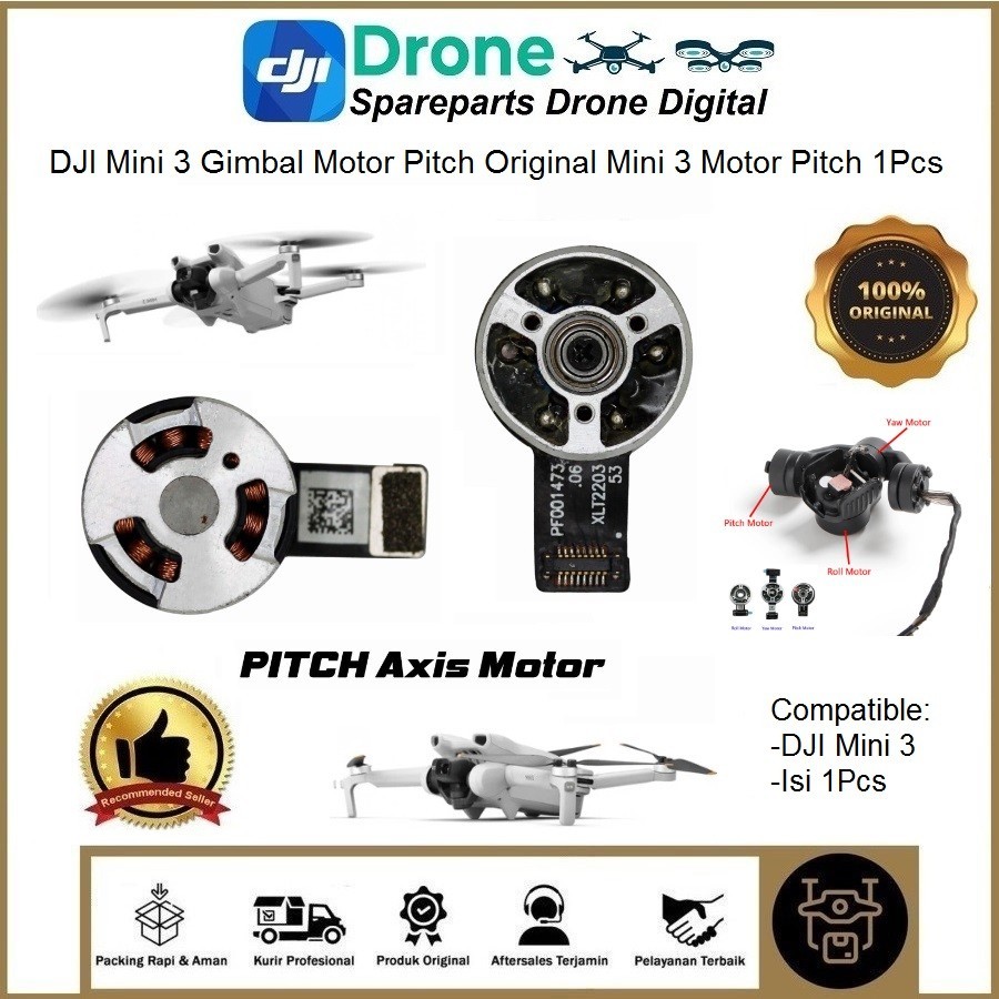 Jual DJI Mini 3 Motor Pitch Camera Original Mini 3 Gimbal Motor Pitch ...