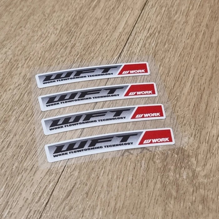 Jual Stiker velg mobil Work WFT Work Flowforming Technology | Shopee ...