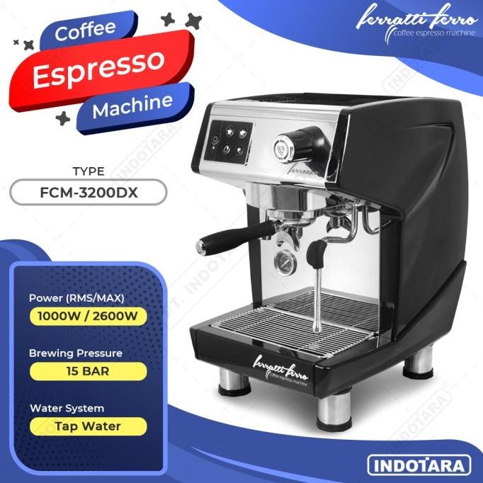 Jual Mesin Kopi Espresso / Espresso Machine Ferratti Ferro FCM3200DX | Shopee Indonesia