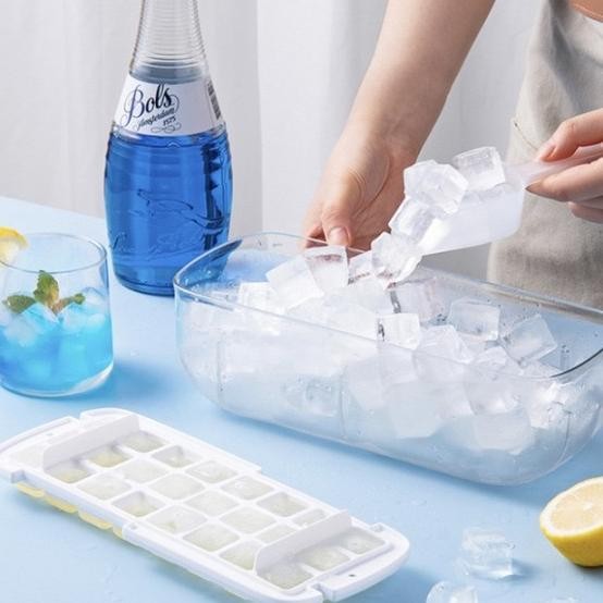 Jual Tecessu Ice Cube Tray Kotak Yimpanan Es Batu Kulkas Freezer Tempat ...