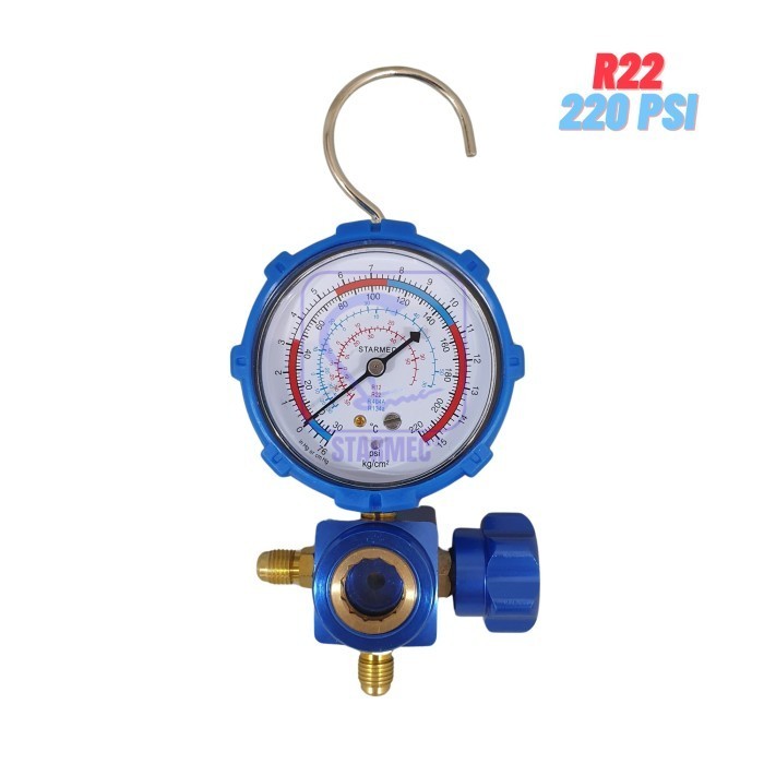 Jual Manifold Ac Single R32 R410A R22 Sightglass + Gantungan (Knob Besi) Gva | Shopee Indonesia