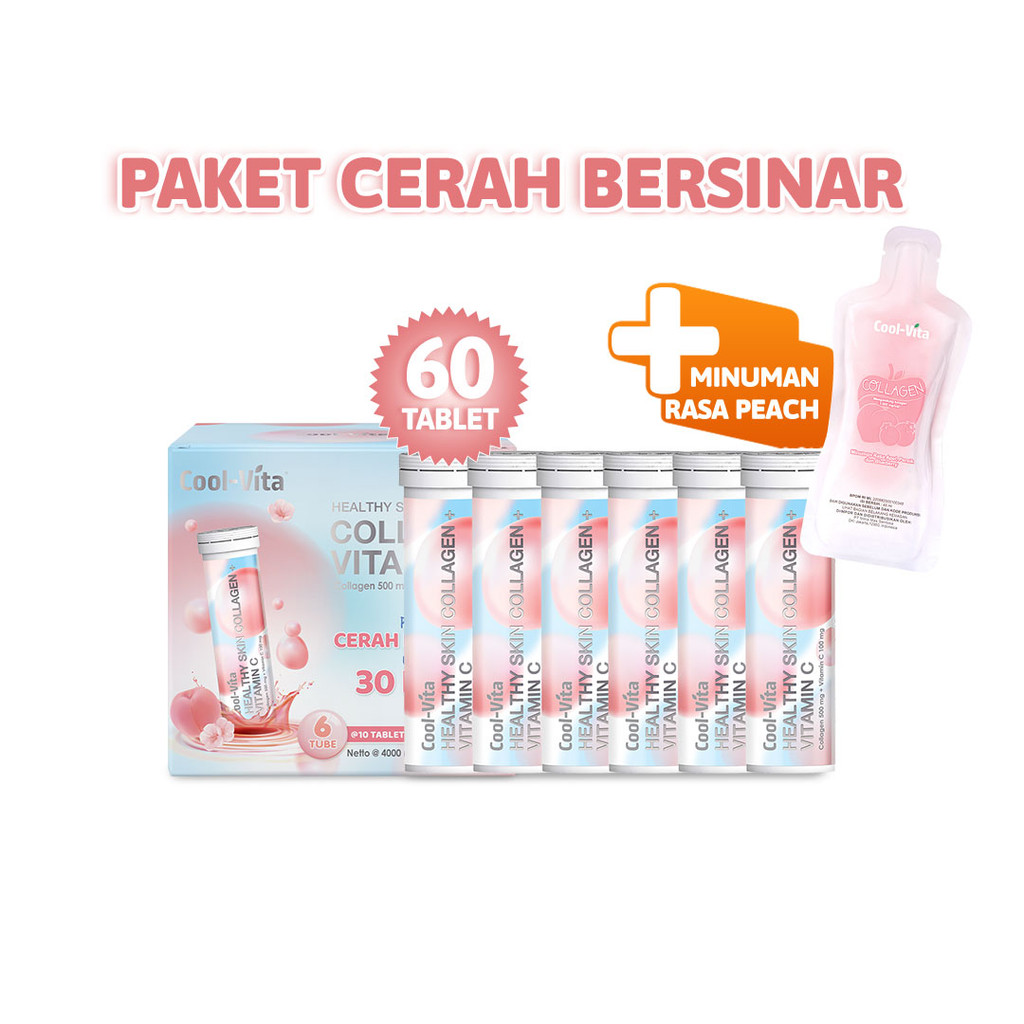 Jual Coolvita Exclusive Packaging Kalender 6 Tube Effervescent Collagen ...