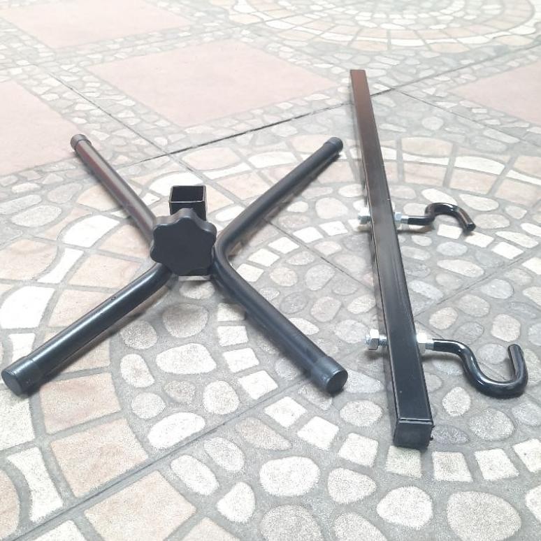 Jual VIRAL STANDAR SEPEDA KAIT - PANCING BESI HITAM model KOTAK ugi-113 ...